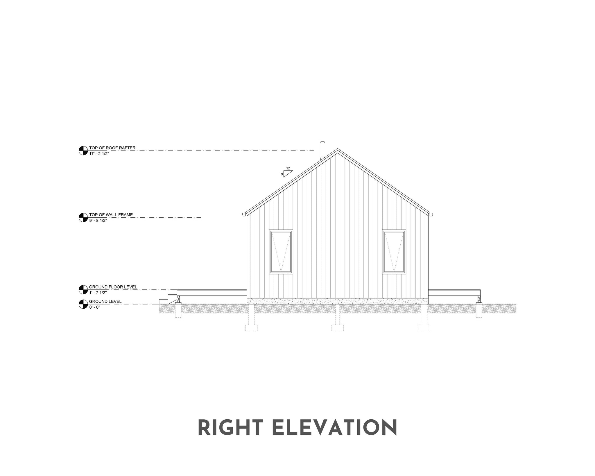 Modern Cabin House, 2 Bedroom, 20’ x 44’ – Ibra House Plans